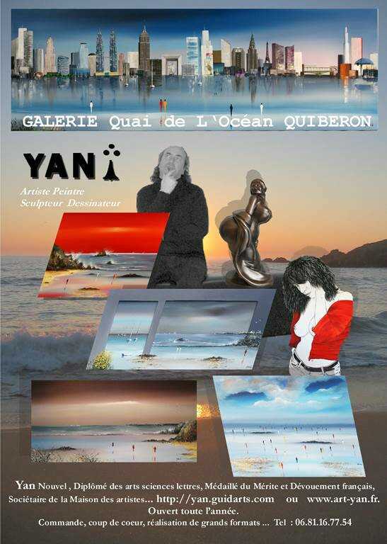 Yan Artist Painter Sculptor Chic, it's raining | Quiberon Bay
